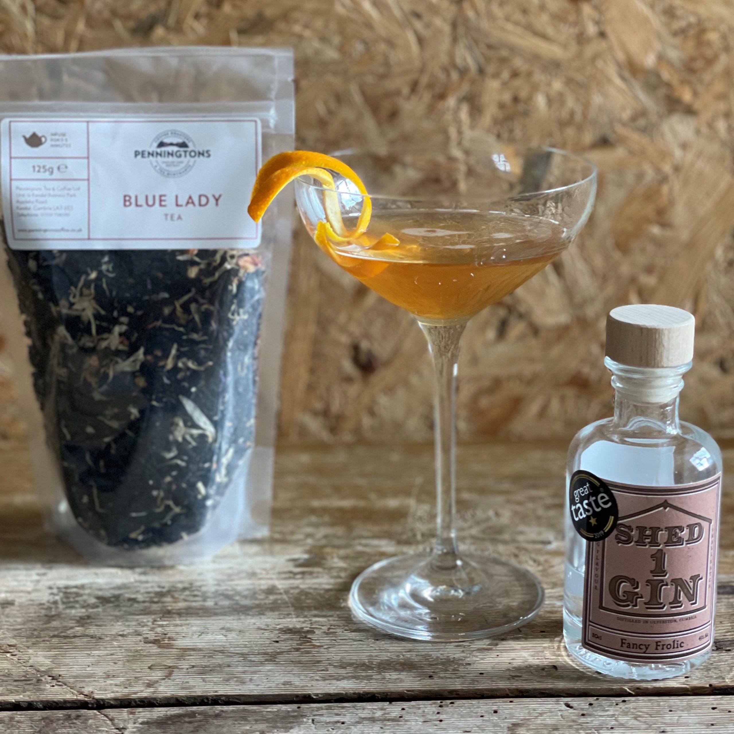 Shed 1 & Penningtons' Blue Lady Mar-tea-ni - Shed 1 Distillery