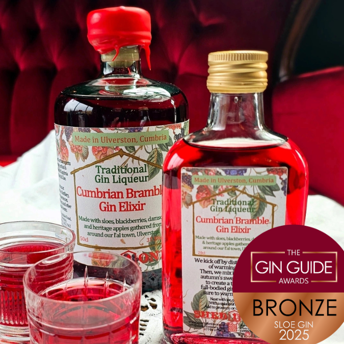 Cumbrian Bramble Gin Elixir Wins Bronze - Shed One Distillery